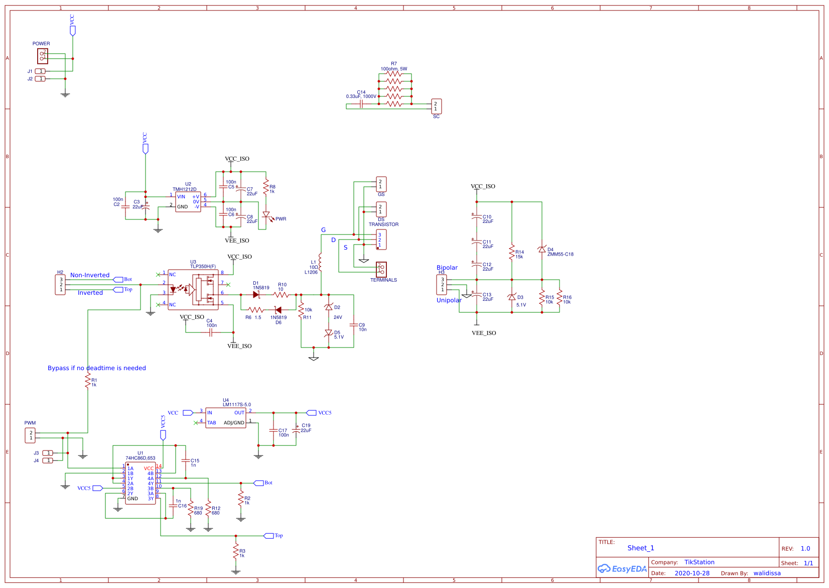 SHU Gate driver - EasyEDA open source hardware lab