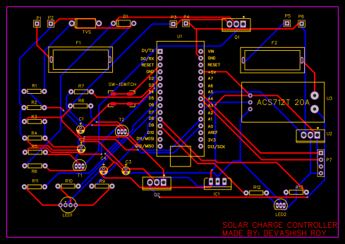 solar charge controller PCB 3 - OSHWLab