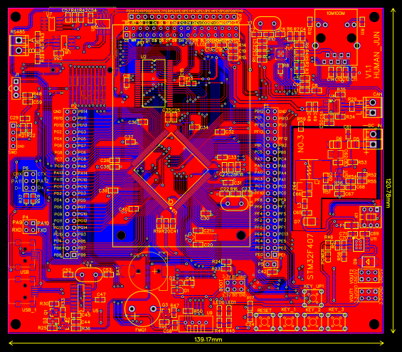 STM32F407 Board copy - OSHWLab