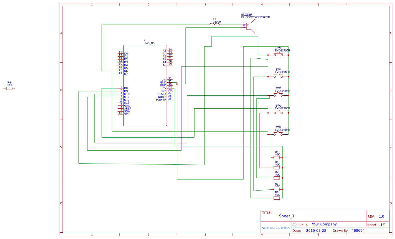 Arduino Project 4 (forgot to save) - Platform for creating and sharing projects - OSHWLab