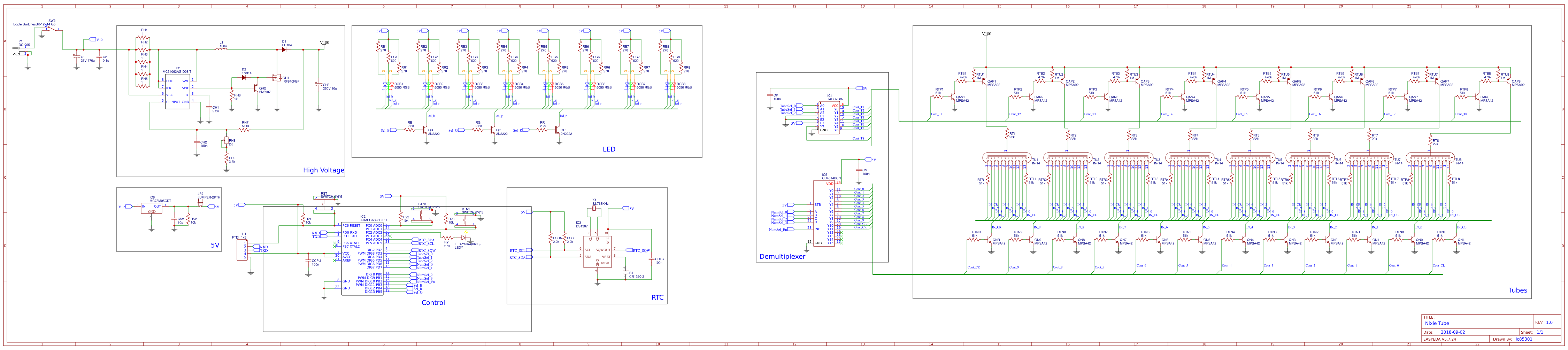 NixieClock_v1.02 - EasyEDA open source hardware lab