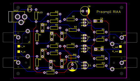 Préampli Correction RIAA V.Final - OSHWLab