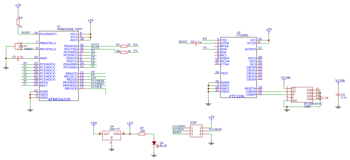 Arduino Nano 3.0 copy - EasyEDA open source hardware lab