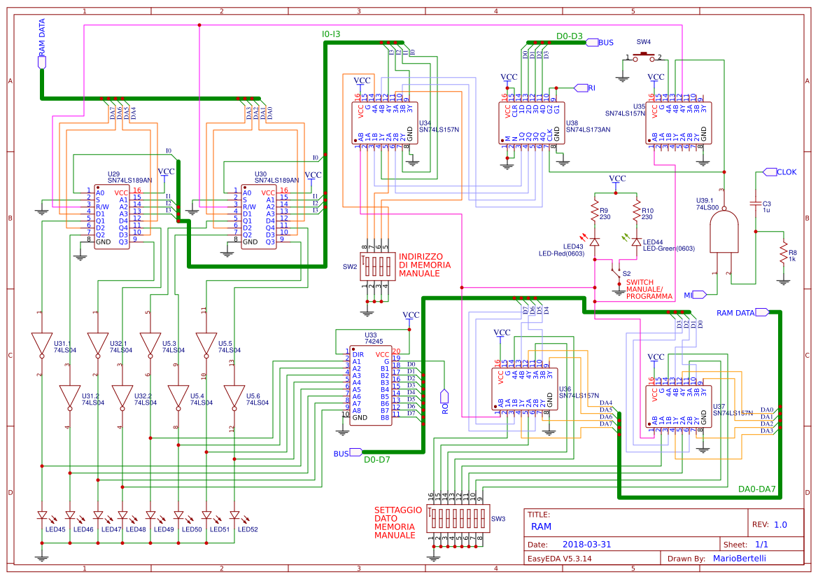 8 BIT BEN EATER BREADBOARD COMPUTER copy - OSHWLab