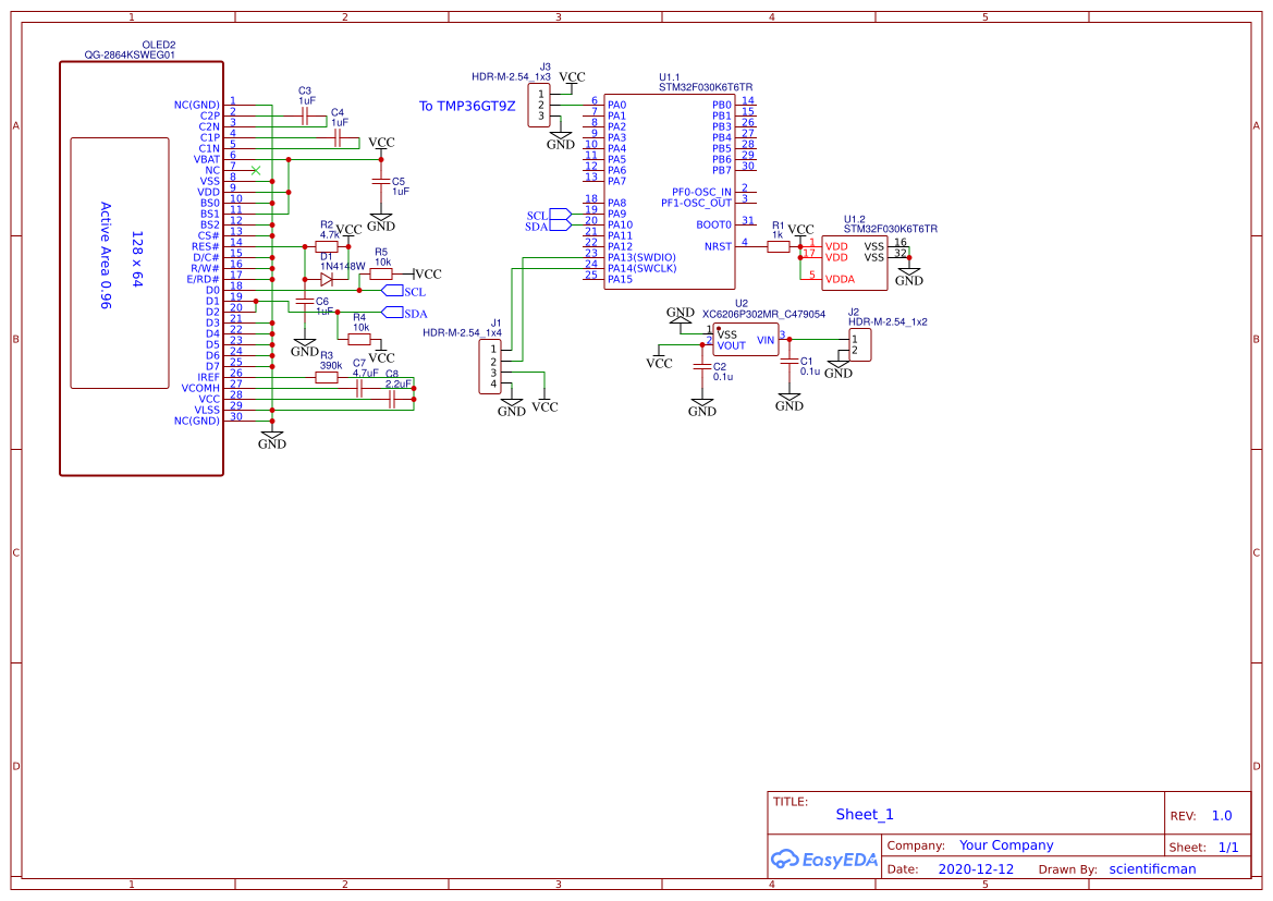 Temperature display for mini-PC - OSHWLab