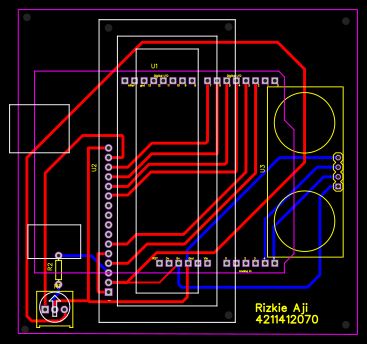 Alat ukur Jarak basis Arduino UNO - OSHWLab