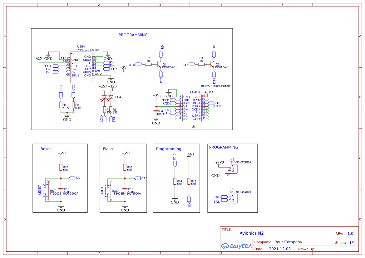 N2AvionicsBoard - EasyEDA open source hardware lab