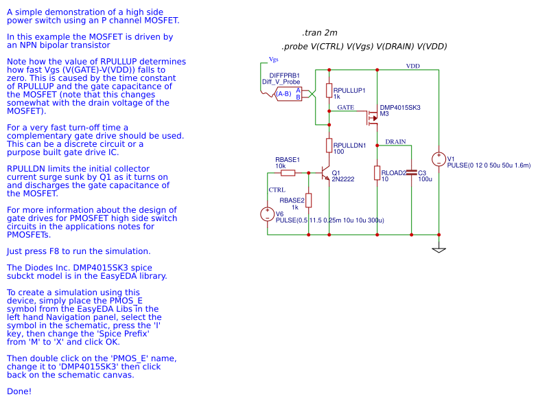 High side PMOSFET switch - OSHWLab