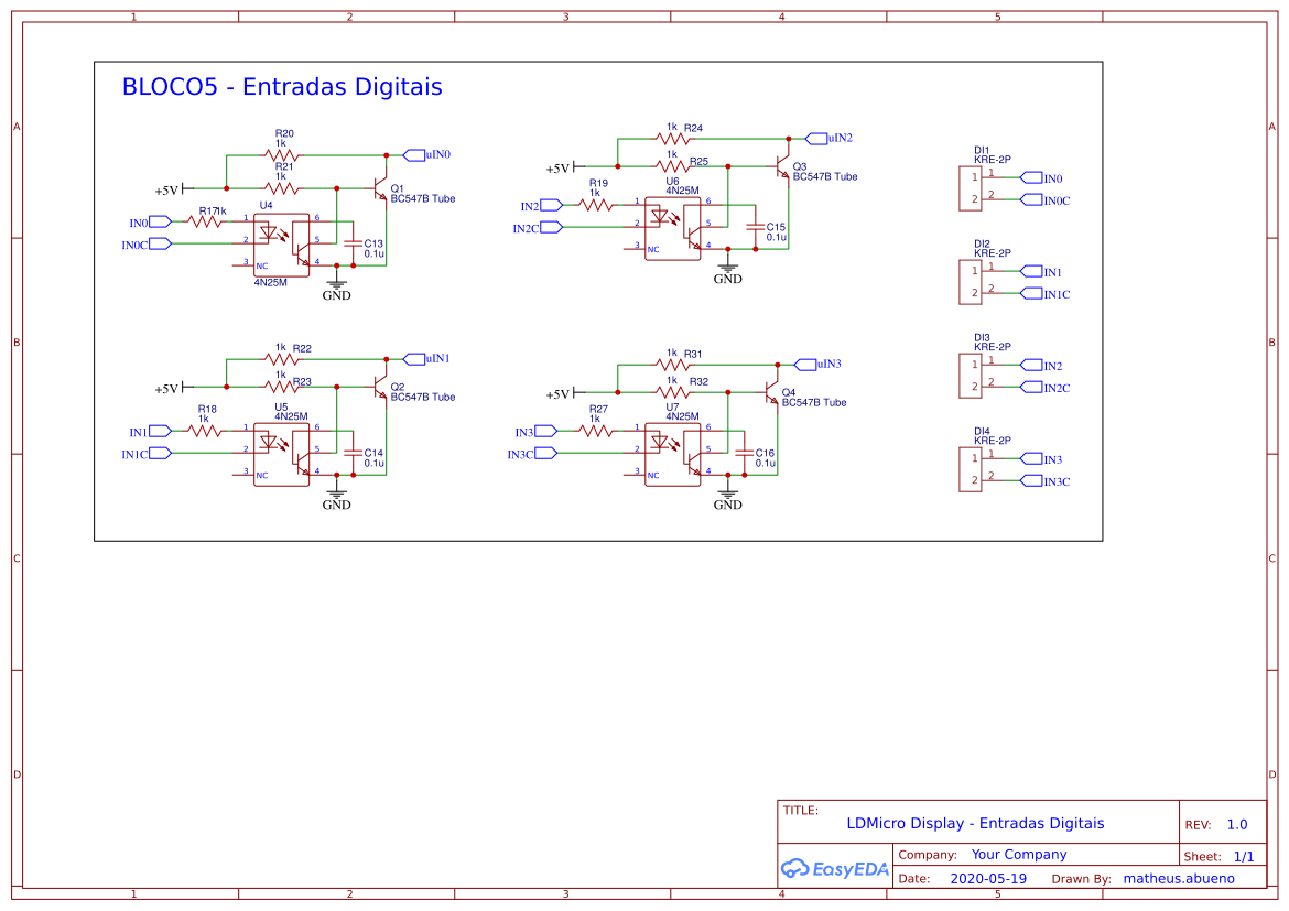 Ldmicro Display V1r0 Oshwlab