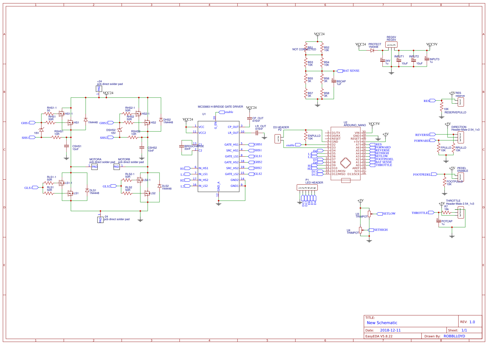 h-bridge driver arduino - EasyEDA open source hardware lab