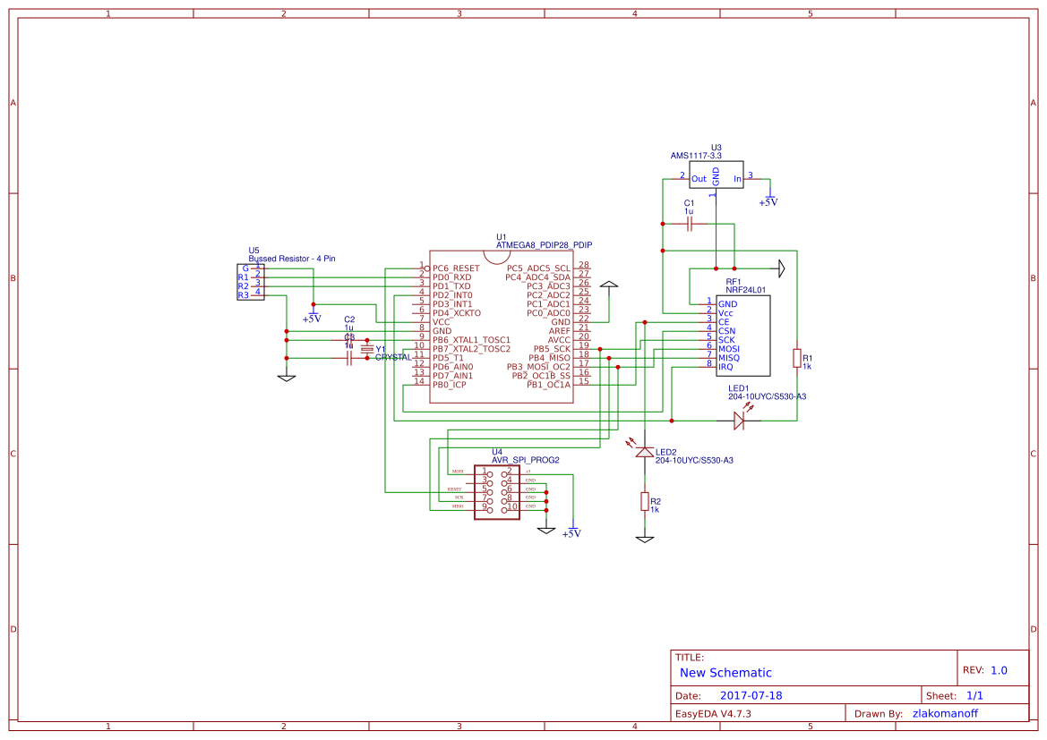 ATMega-NRF24 - OSHWLab