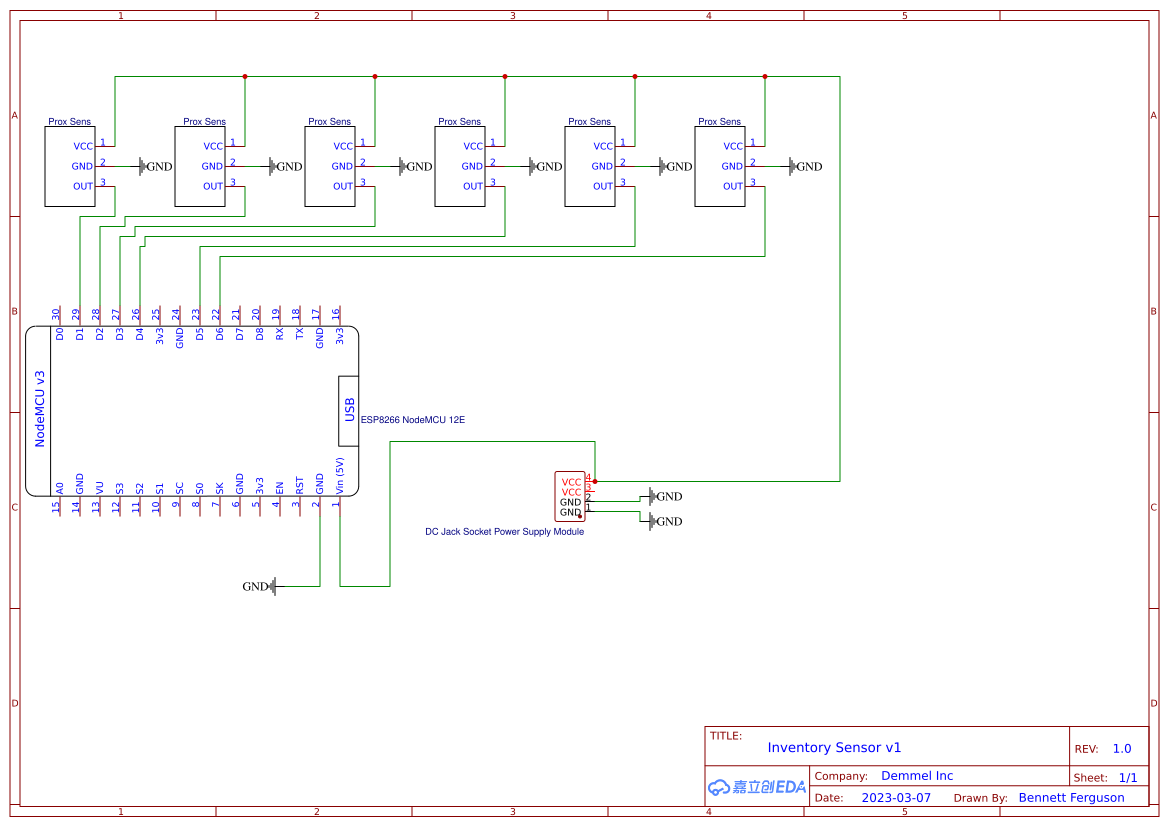 Inventory Notification Sensor - EasyEDA open source hardware lab
