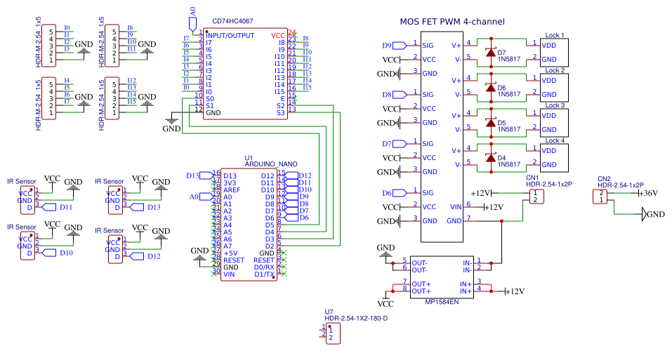 Door locker v2 - OSHWLab
