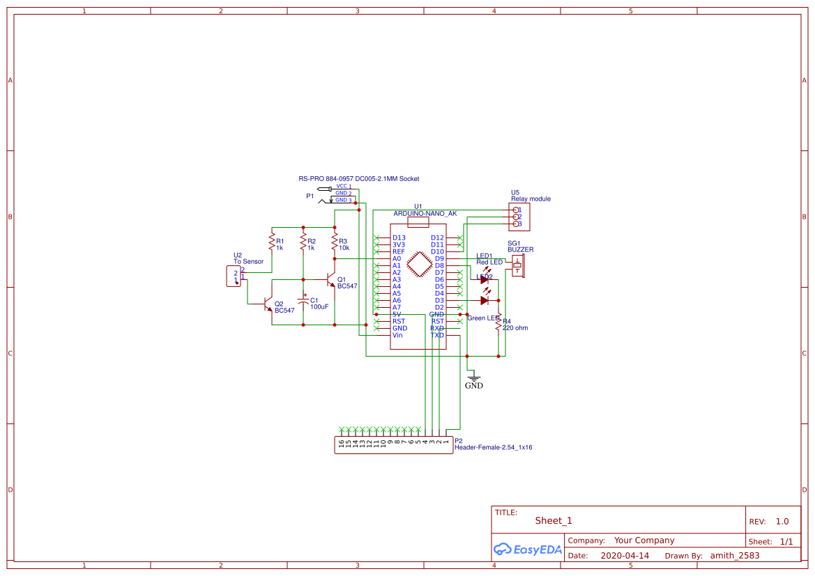 Water Pump Protector Controler - EasyEDA open source hardware lab