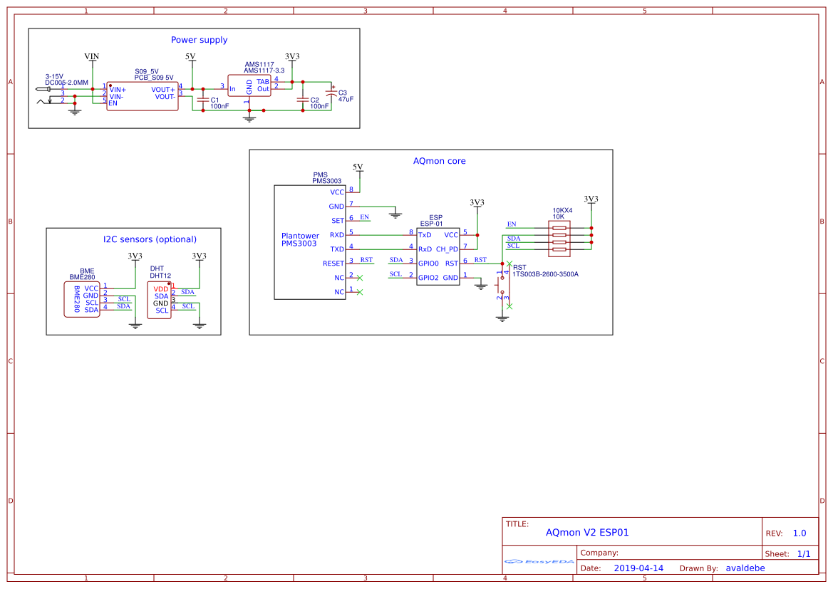 AQmonV2 ESP01 - OSHWLab