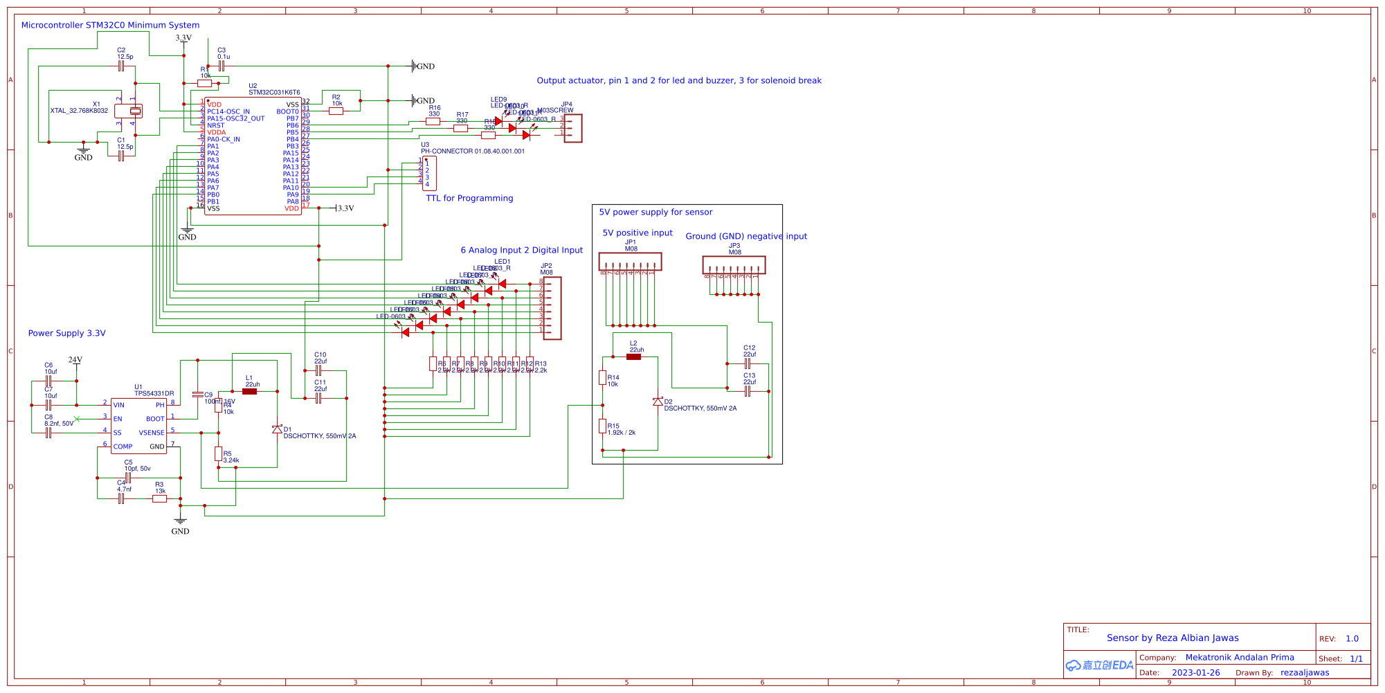 Sensor Io Analog Oshwlab