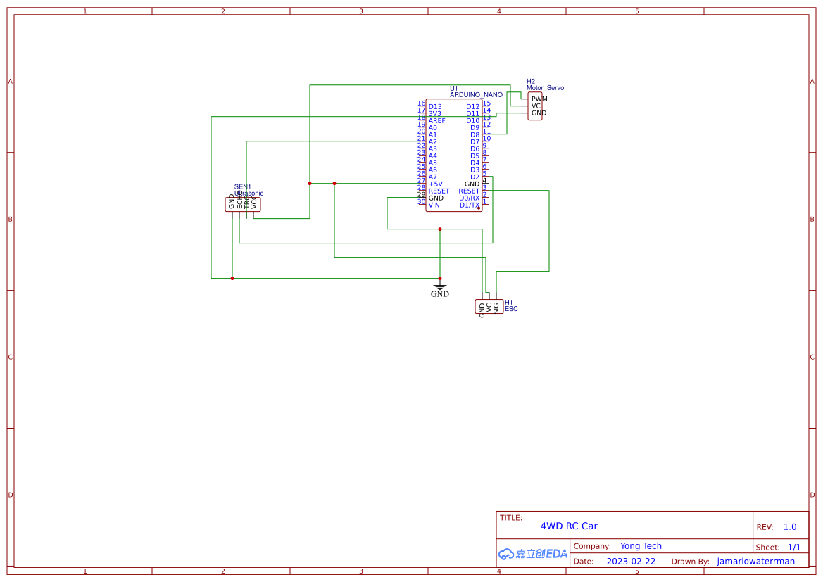 4wd RC car - EasyEDA open source hardware lab