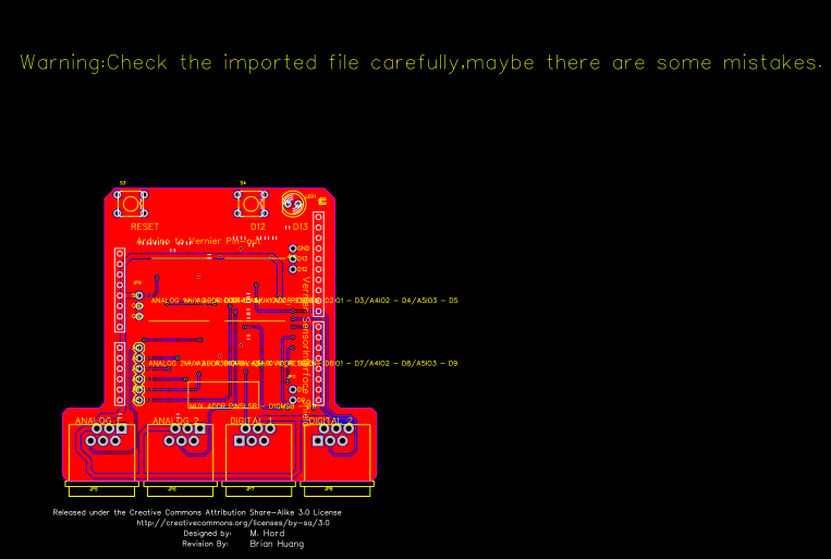Vernier Interface Shield v12 - OSHWLab