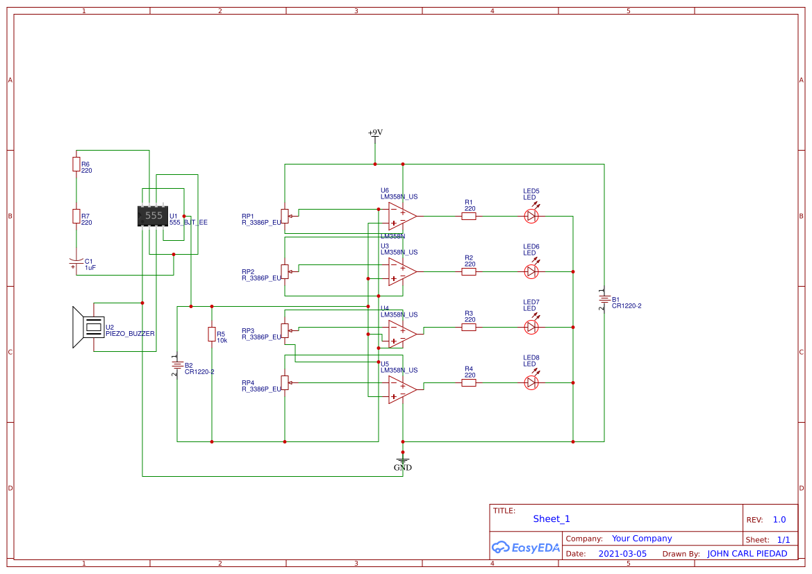Battery Monitoring Circuit - EasyEDA open source hardware lab