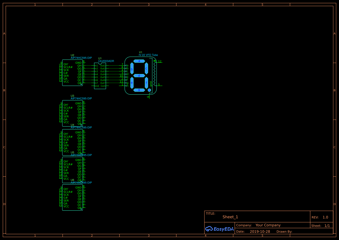 iv-22 clock - EasyEDA open source hardware lab