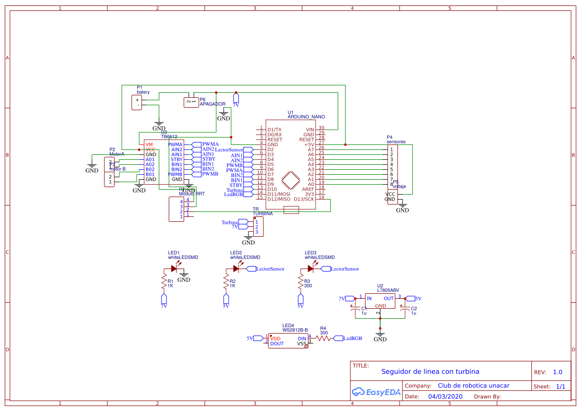 seguidor de linea 2.0 - EasyEDA open source hardware lab