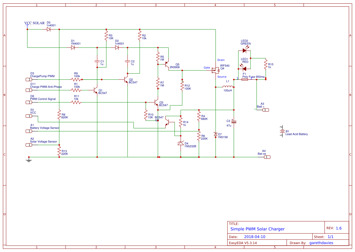 Arduino PWM Solar Controller - OSHWLab