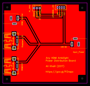 Any HDMI Ambilight - EasyEDA open source hardware lab