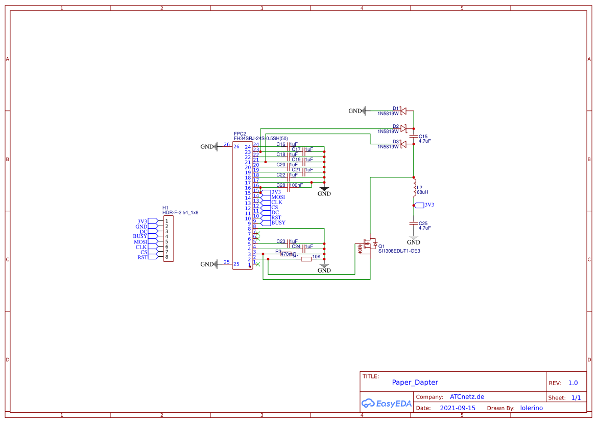 EPaper_Connector - EasyEDA open source hardware lab