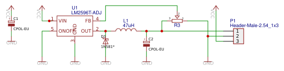 LM2596 step-down v2 - OSHWLab