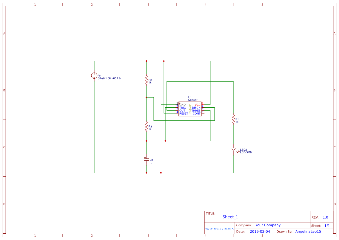 1st project 555SeriesCircuit - Platform for creating and sharing projects - OSHWLab