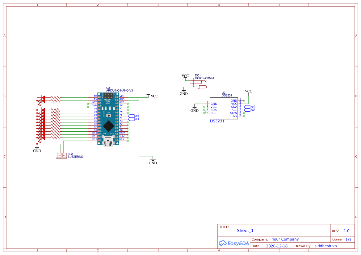 Christmas_Clock_PCB - OSHWLab