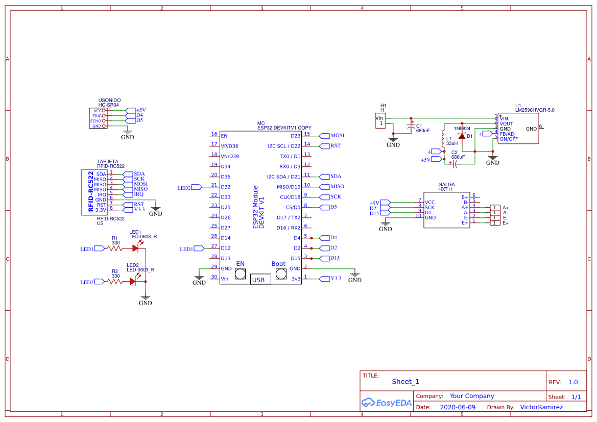 PCB Proyecto PDI2 - EasyEDA open source hardware lab