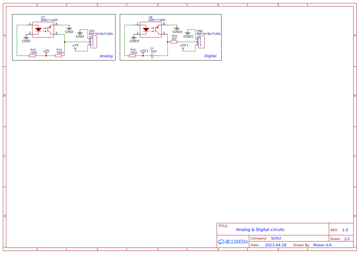 encoder on QRE1113GR for arduino - EasyEDA open source hardware lab