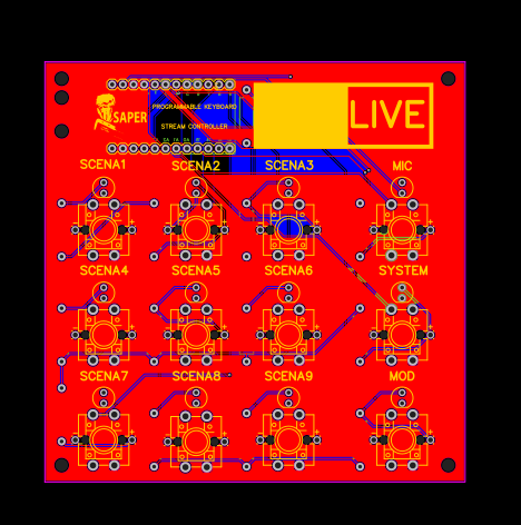 programmable keyboard / stream controller - OSHWLab