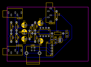 Audio Input Mixer - EasyEDA open source hardware lab