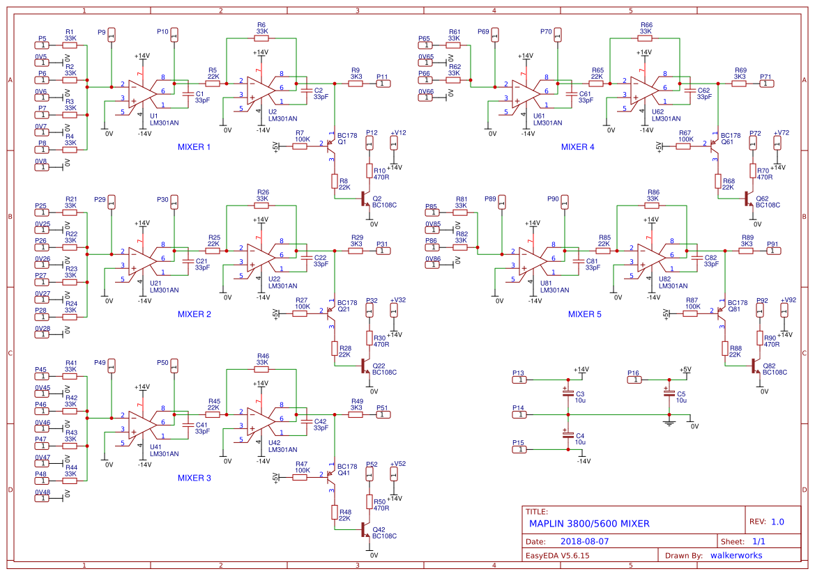 Maplin 3800/5600 Mixer - OSHWLab