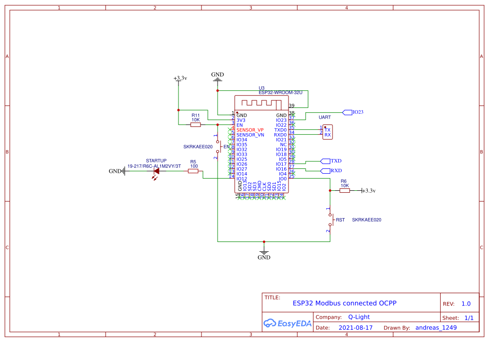ESP32 - OCPP - Modbus - OSHWLab