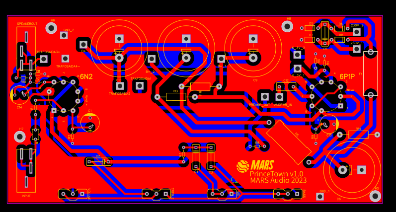 TUBE AMP 6N2 6P1 - PrinceTown - EasyEDA open source hardware lab