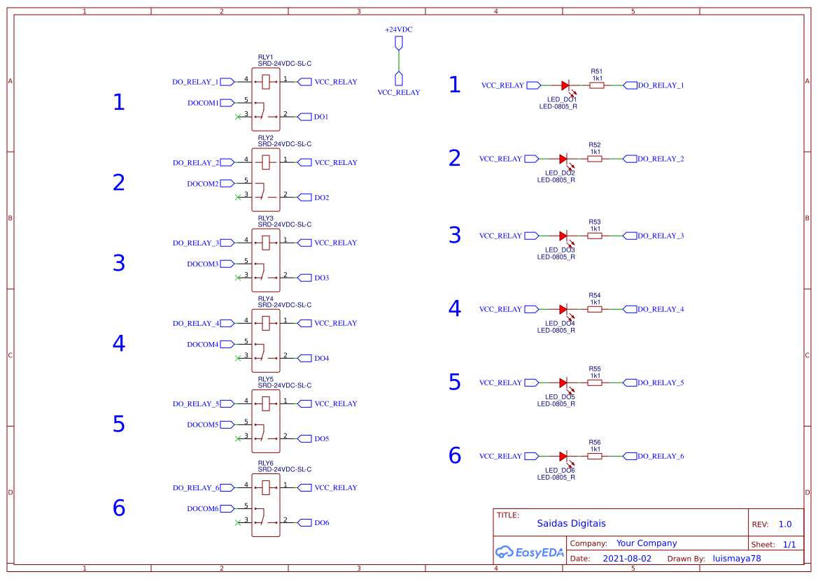 PLC - Mod-tech I/O 10266 - EasyEDA open source hardware lab