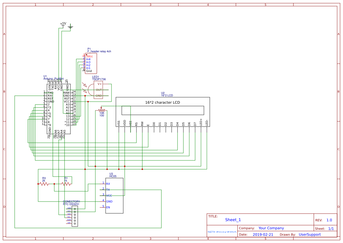 RTC Home IR - EasyEDA open source hardware lab