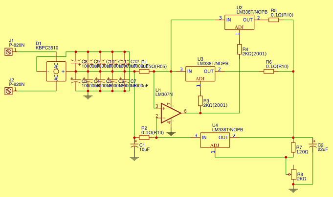 LM338T 15A Voltage Regulator - EasyEDA open source hardware lab