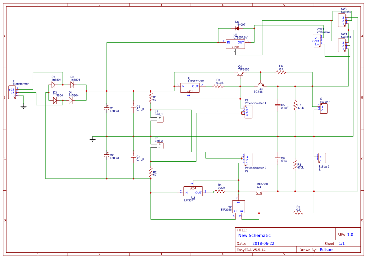 Fuente DCCD - EasyEDA open source hardware lab