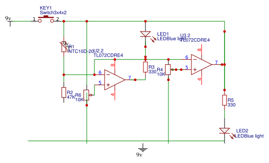 water temp indicator - EasyEDA open source hardware lab