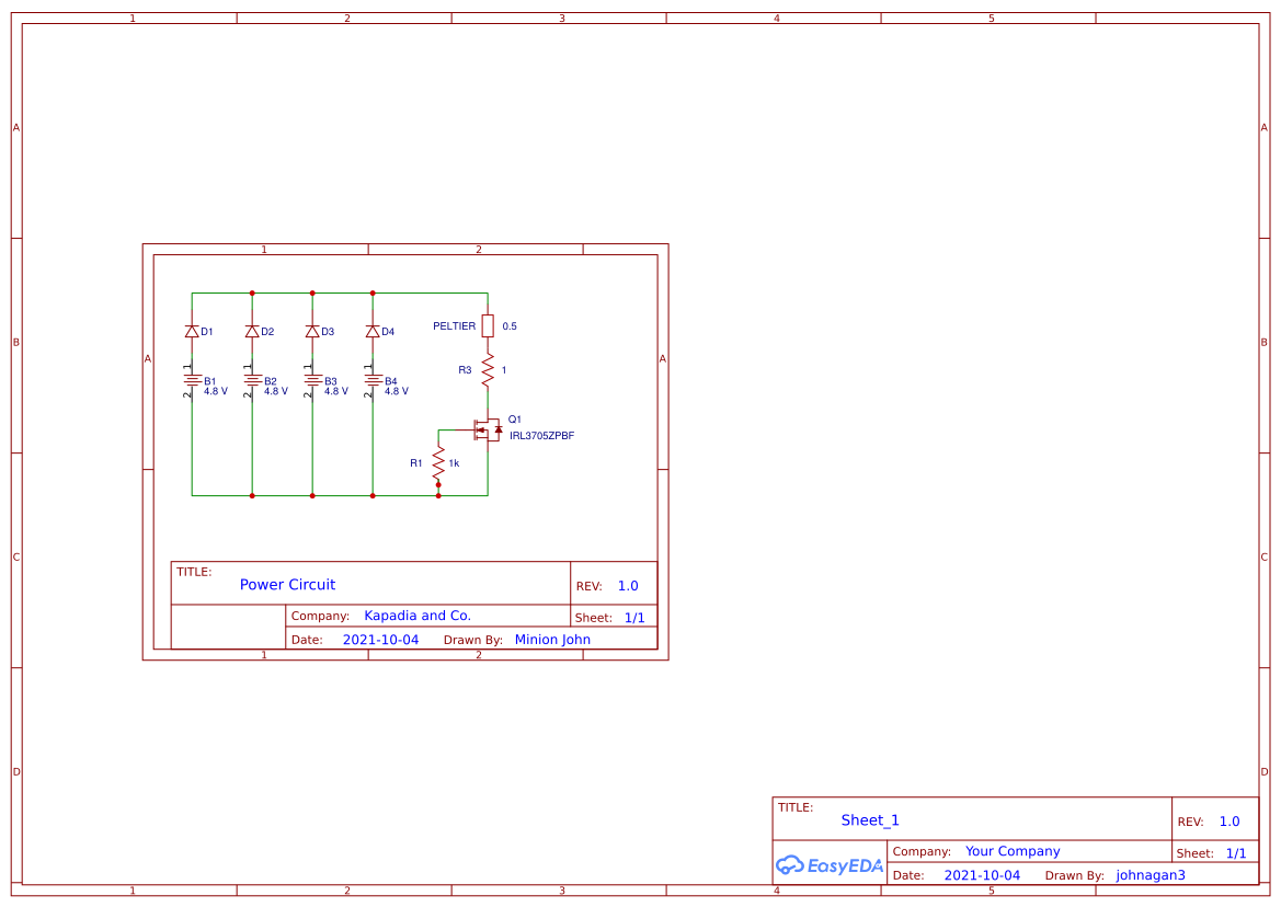 Power Circuit for cooler - OSHWLab