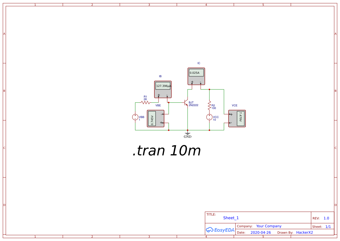 BJT Configuration - EasyEDA open source hardware lab