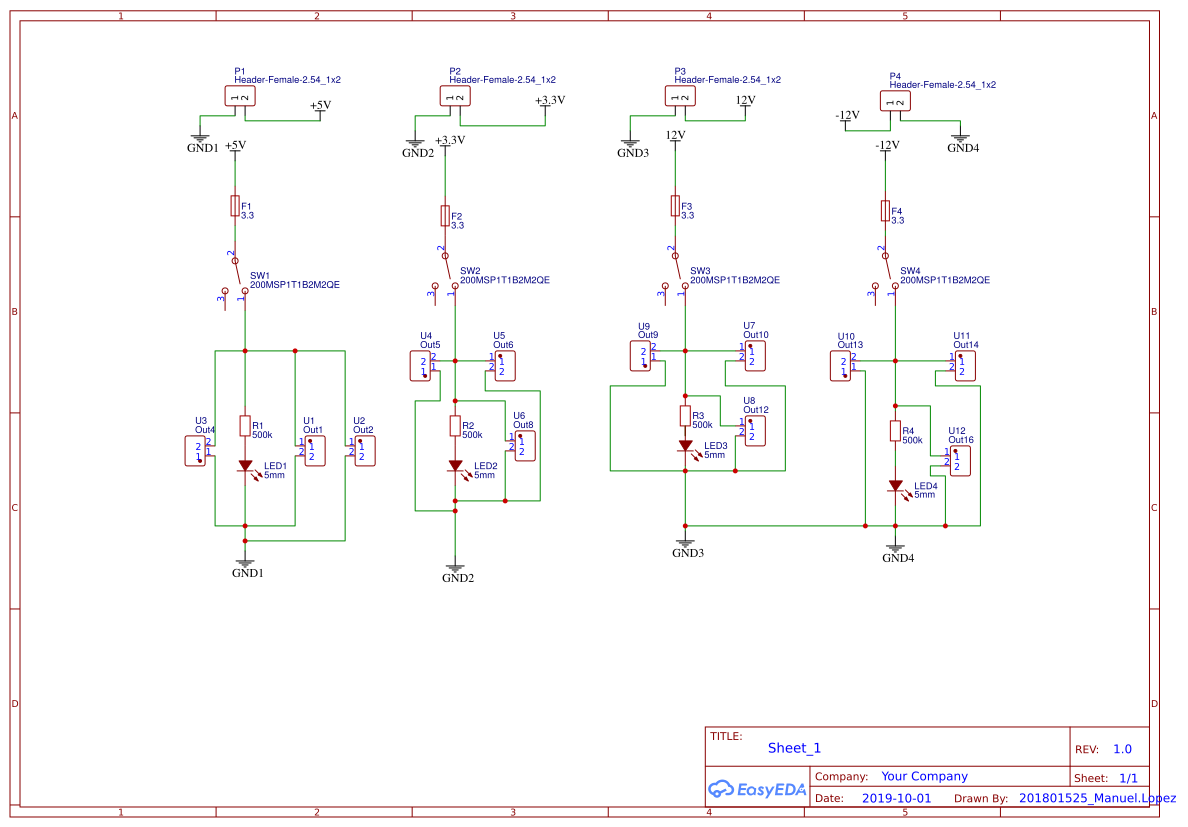 Proyecto Circuitos Eléctricos 1 - Platform for creating and sharing projects - OSHWLab