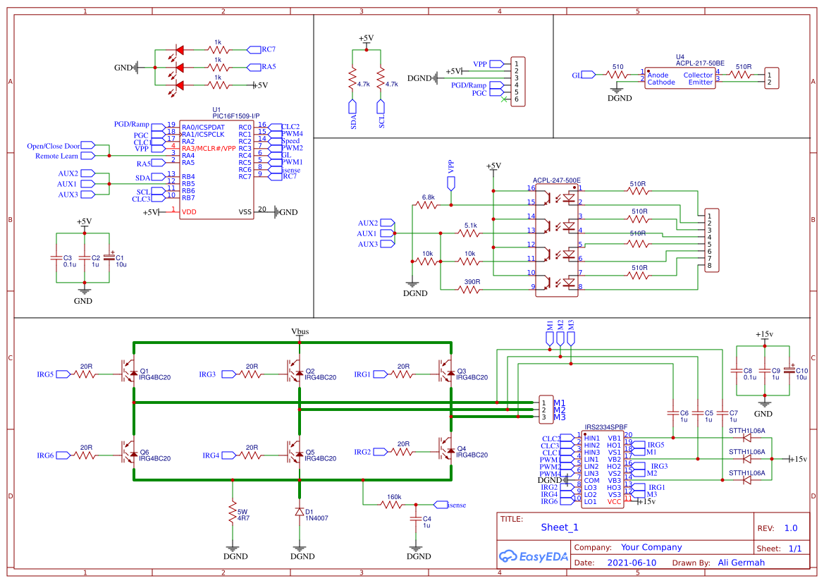 pic16f1509 oumaima projet - EasyEDA open source hardware lab