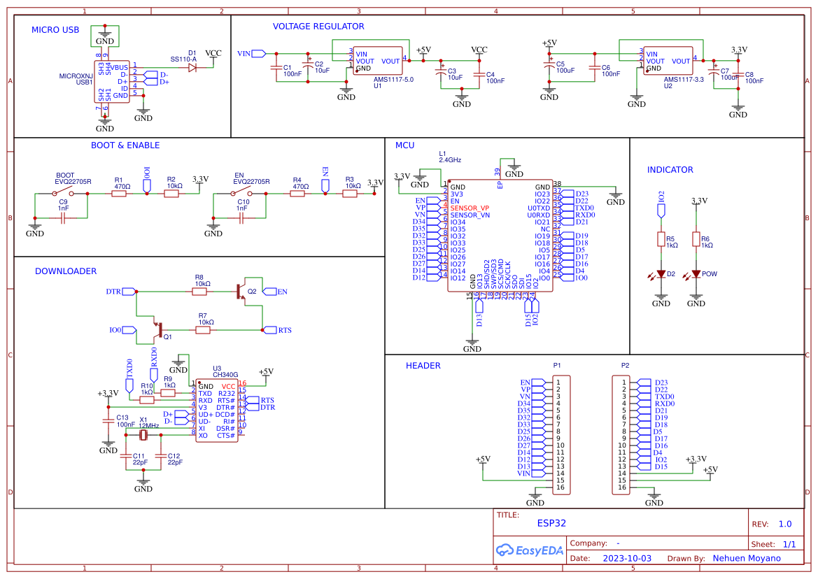 ESP-32S - EasyEDA open source hardware lab