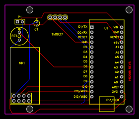 Scoreboard Arduino Nano - OSHWLab