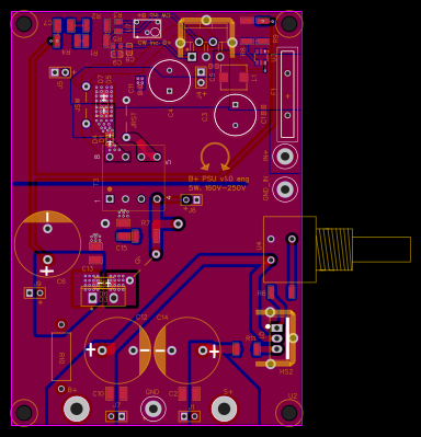 250V, 5W PSU for small guitar tube amplifier - III layout - OSHWLab